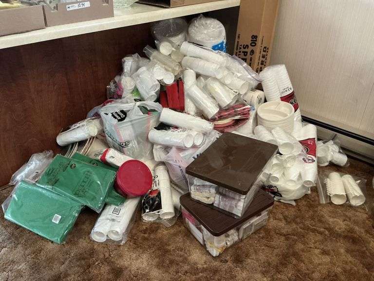 Styrofoam cups/paper plates, etc. - Legacy Auction Company