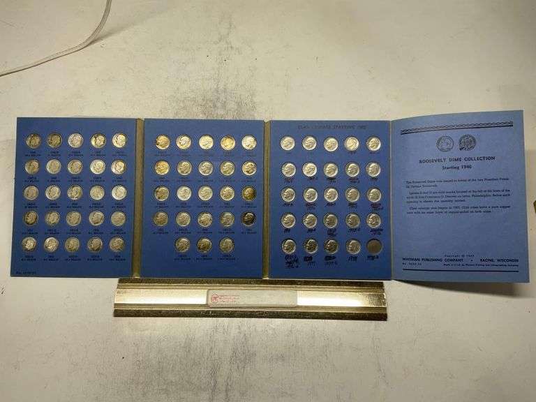 Roosevelt dime book starting 1946 - Legacy Auction Company