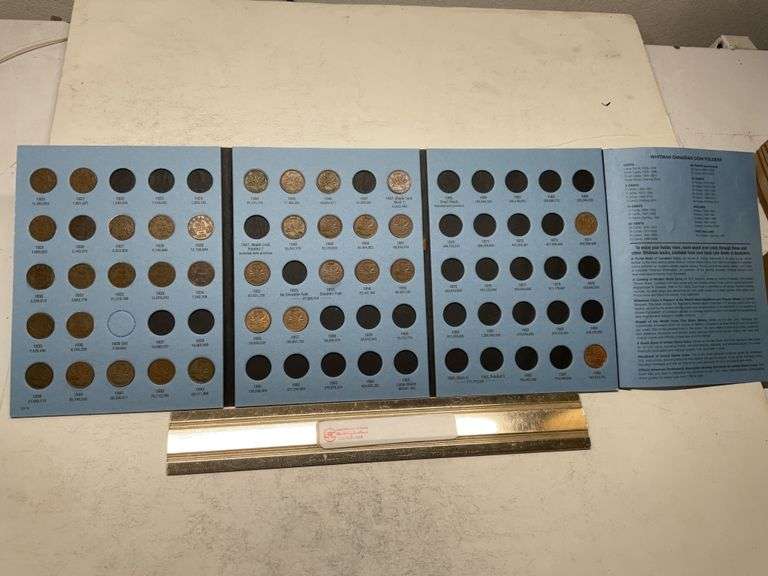 Canadian small cent book with coins - Legacy Auction Company