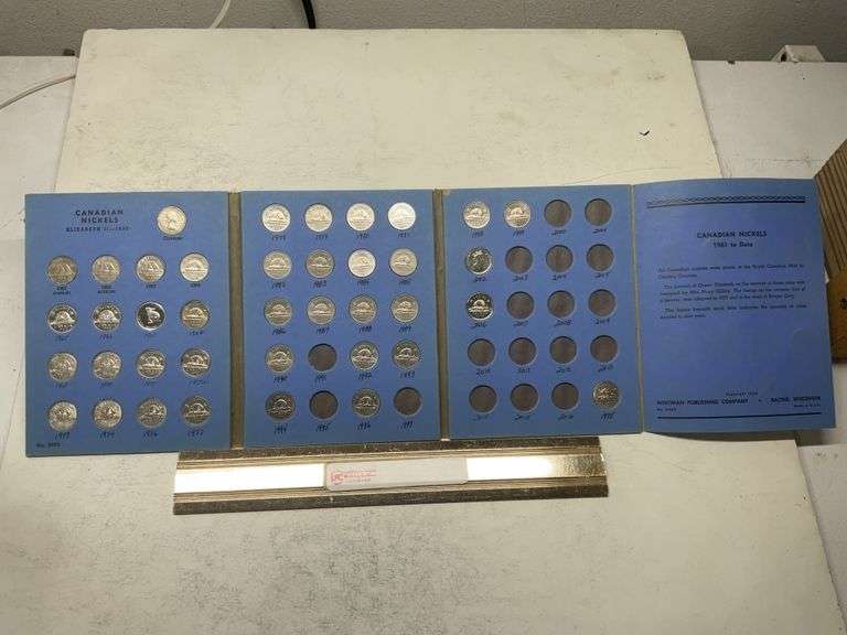 Canadian nickel book with coins - Legacy Auction Company