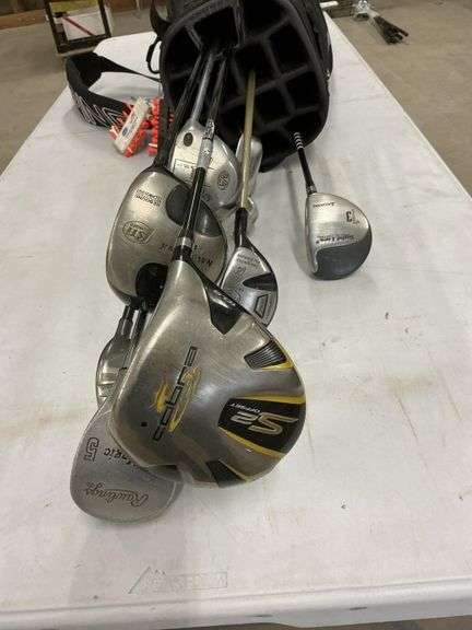 Cobra s2 driver and hybrid clubs with ping bag - Legacy Auction Company