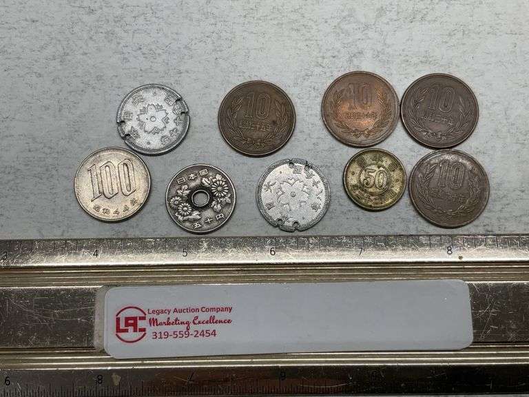 Japan coins including yen and sen - Legacy Auction Company