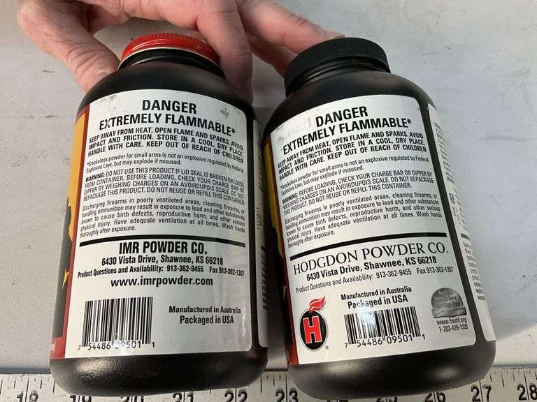 Trail boss smokeless powder. Two full containers. - Legacy Auction Company