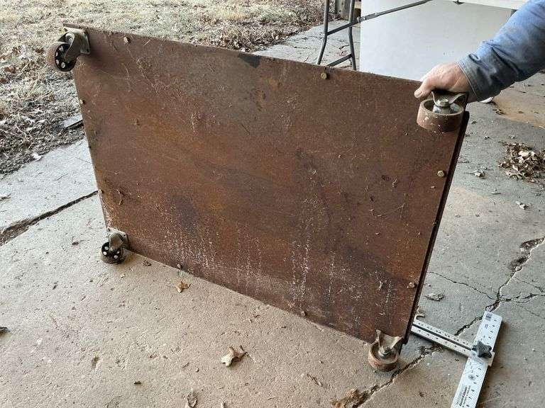 Heavy steel moving cart - Legacy Auction Company