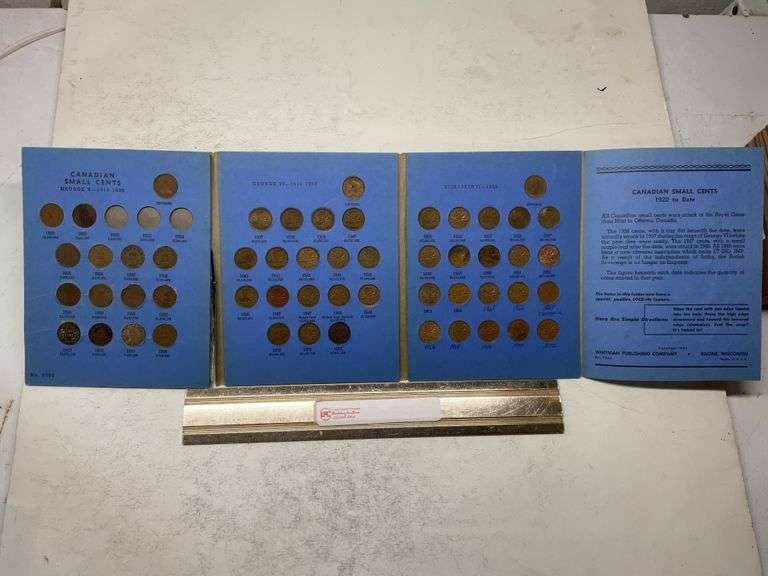 Canadian small cent book with coins - Legacy Auction Company