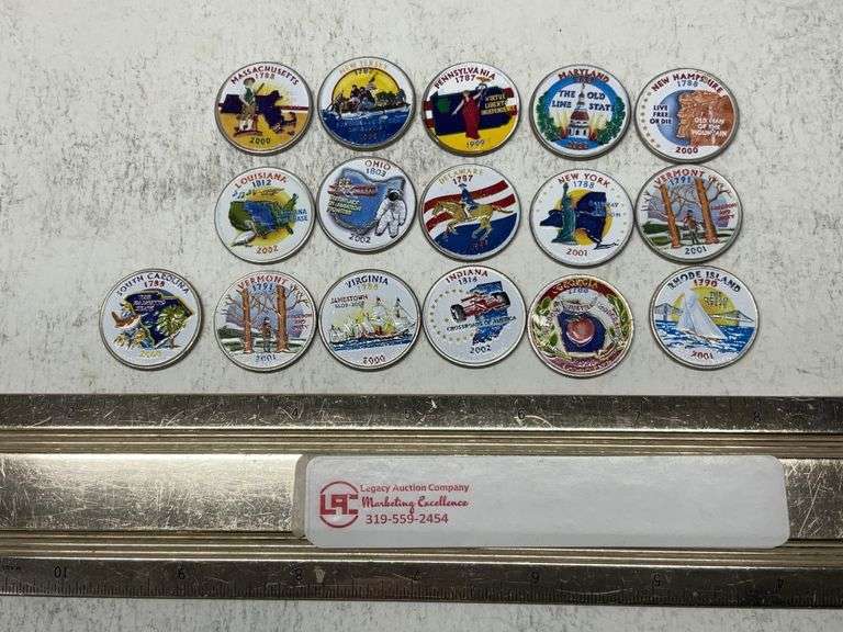 16- Colorized quarters - Legacy Auction Company