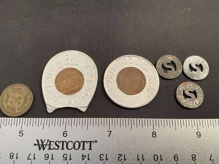 (3) San Diego Electric Railway tokens, John G. - Legacy Auction Company