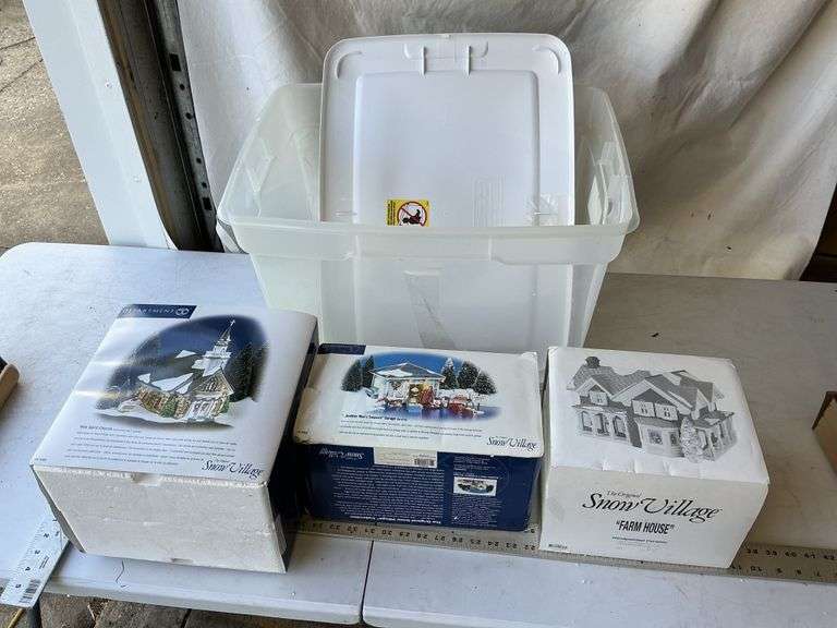 Snow Village buildings - Legacy Auction Company