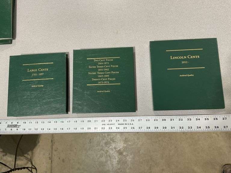 3- Littleton coin albums large cents, 2 and 3 - Legacy Auction Company