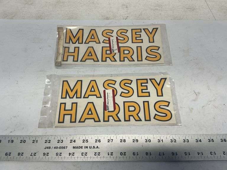 Massey Harris decals - Legacy Auction Company