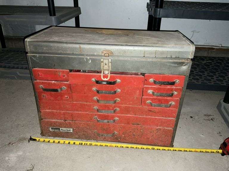Montgomery Ward toolbox with contents - Legacy Auction Company