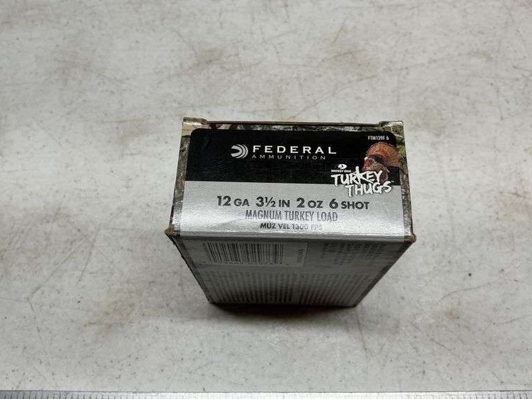 Federal 12 gauge magnum turkey loads - Legacy Auction Company