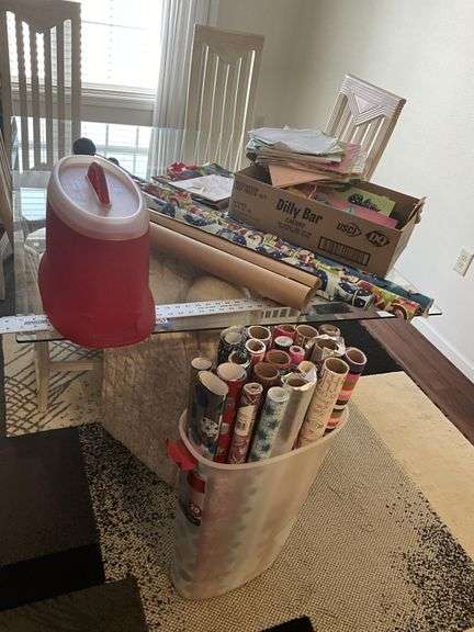 Assorted wrapping paper with tote and gift bags - Legacy Auction Company