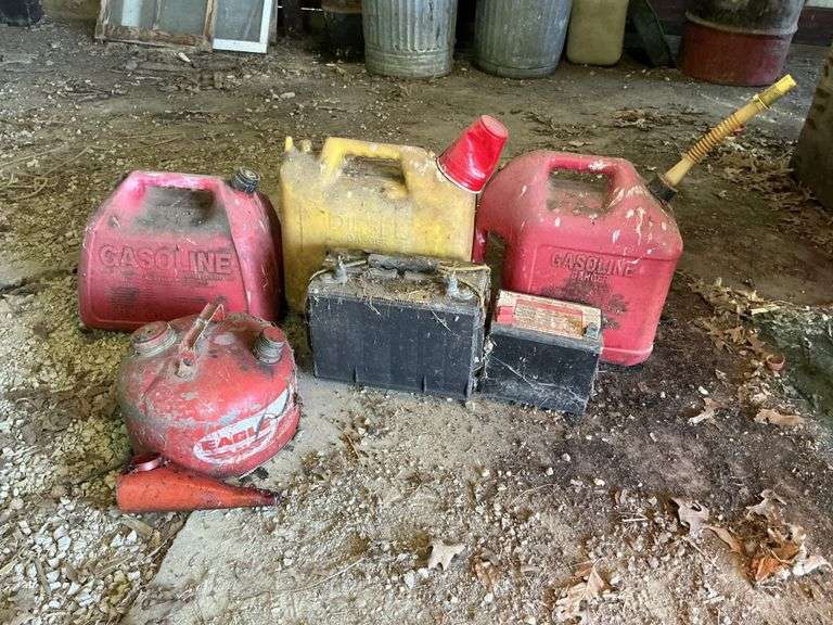 Fuel containers and battery cores - Legacy Auction Company