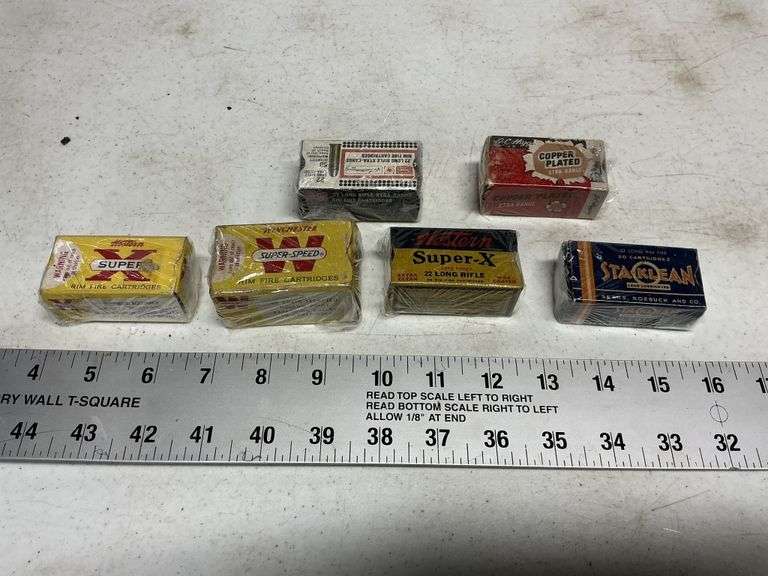 Vintage .22 ammo boxes, empty! - Legacy Auction Company