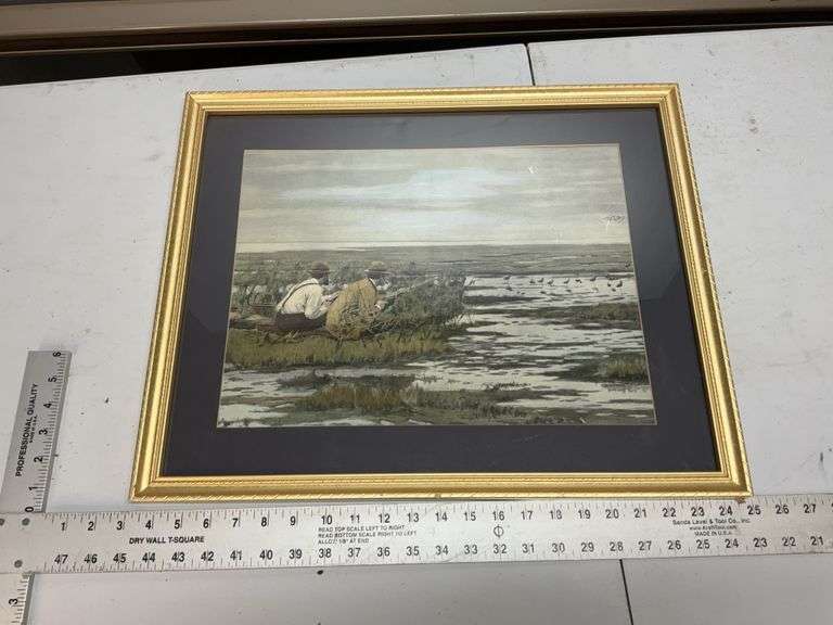 Vintage hunting print - Legacy Auction Company