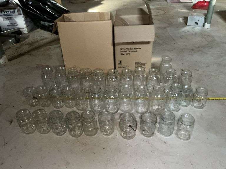 Assorted mason jars pints/quarts - Legacy Auction Company