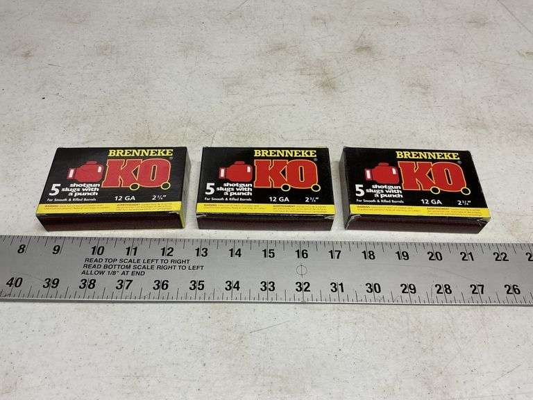K.O. 12 gauge 2-3/4” slugs (full boxes) - Legacy Auction Company