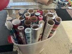 Assorted wrapping paper with tote and gift bags - Legacy Auction Company