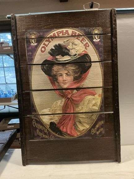 Olympia Beer barn board sign - Legacy Auction Company