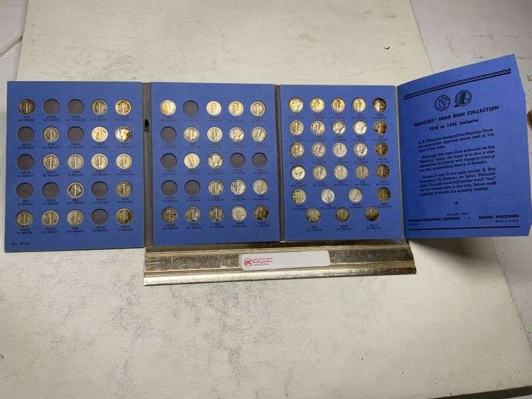 Mercury dime book 1916 to 1945 - Legacy Auction Company