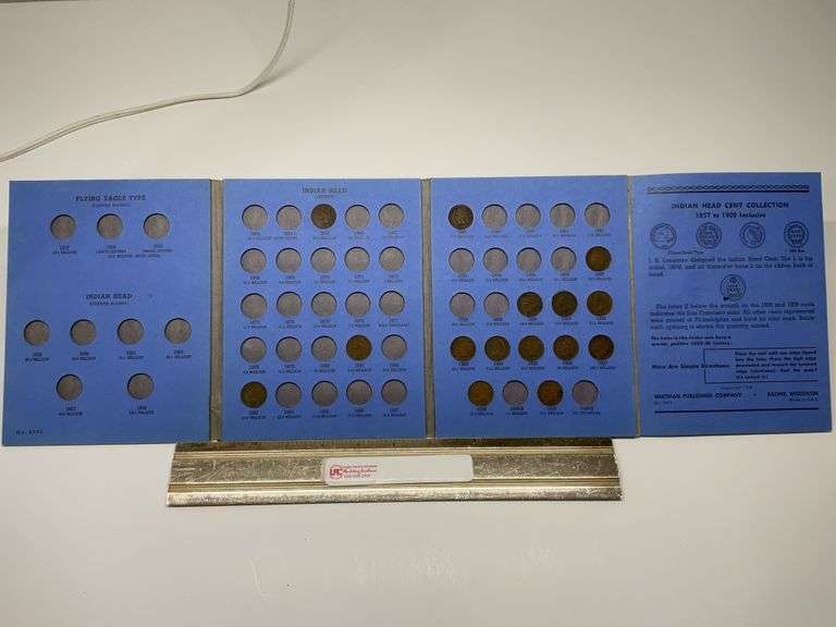 Indian head cent book with coins - Legacy Auction Company
