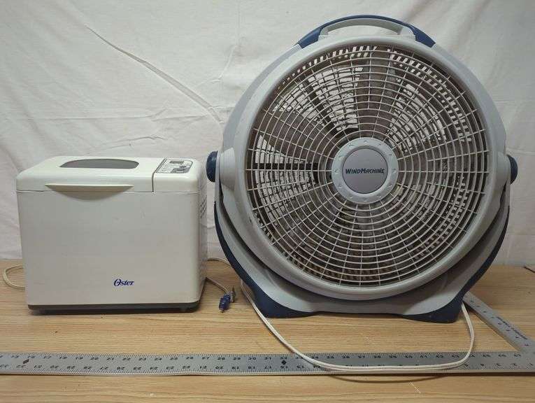 Oster bread machine, Wind Machine fan - Legacy Auction Company