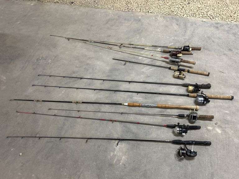 Assorted rods and reels - Legacy Auction Company