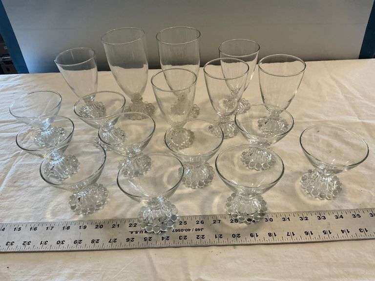 Boopie glass goblets, dessert cups - Legacy Auction Company