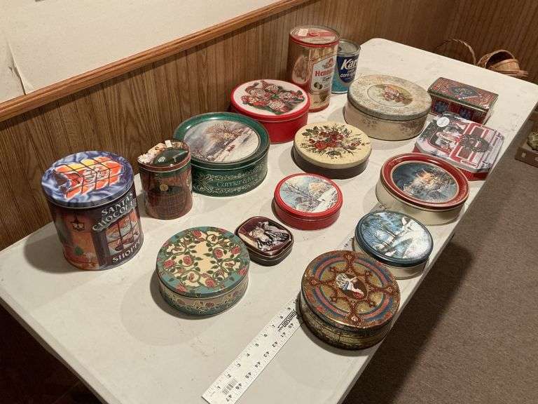 Assorted tins - Legacy Auction Company