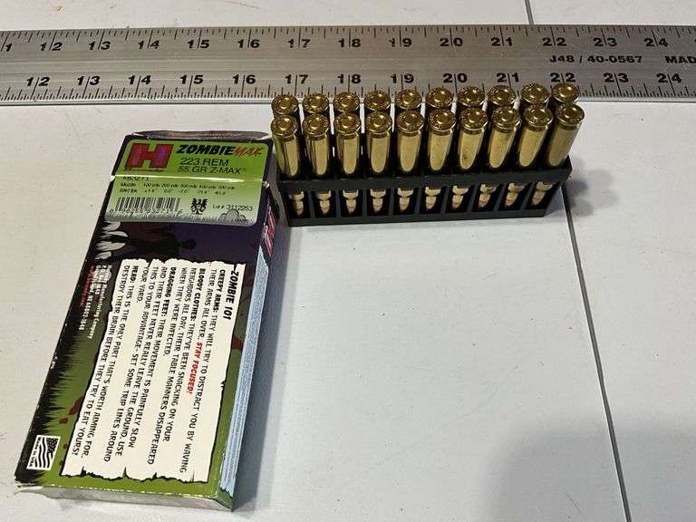Full box of 223 rem 55 grain Z max. - Legacy Auction Company