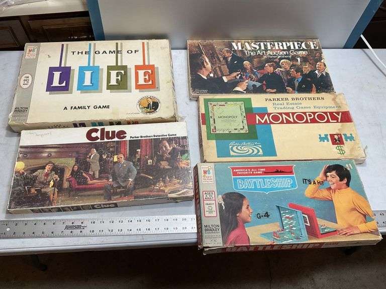 Vintage games including life, clue, Monopoly and - Legacy Auction Company