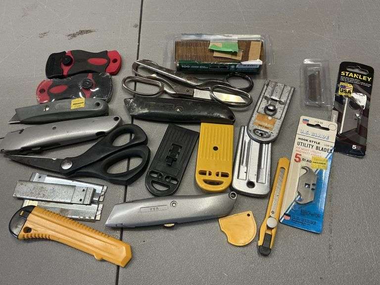 Scissors, utility knives and blades - Legacy Auction Company