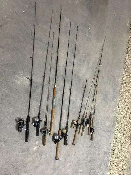 Assorted rods and reels - Legacy Auction Company