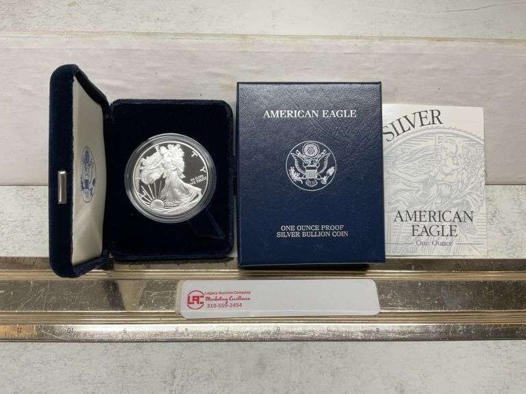 2001 American Eagle 1 ounce proof silver coin - Legacy Auction Company