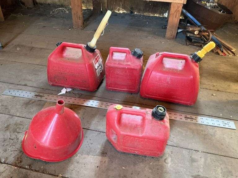 Gas cans - Legacy Auction Company