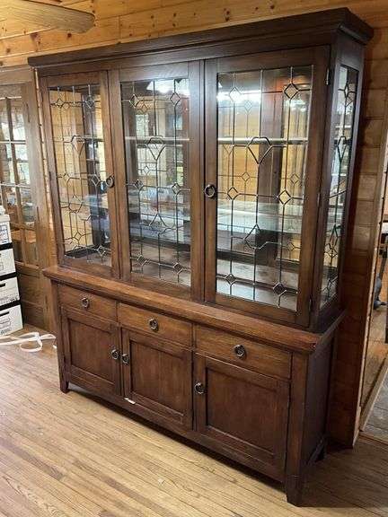 68 1/2 x 18 x 82 tall Ashley China - Legacy Auction Company