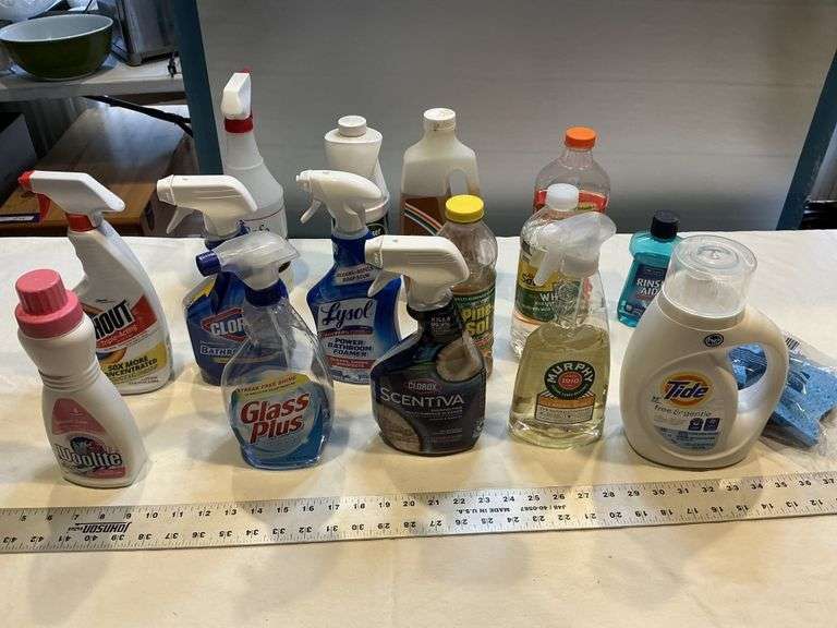 Cleaning supplies, laundry soap, etc. - Legacy Auction Company