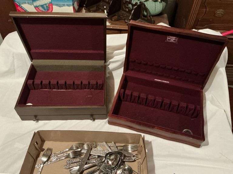 Assorted flatware and flatware boxes - Legacy Auction Company