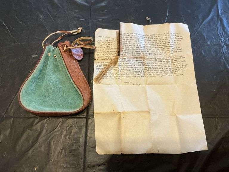 Dale Evans original purse with letter - Legacy Auction Company