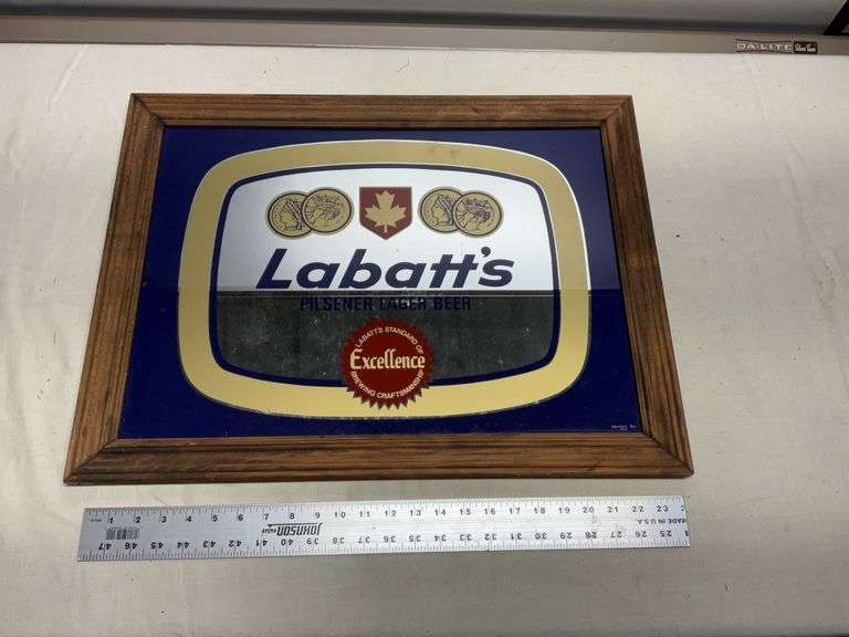 Labatt’s Beer mirror sign - Legacy Auction Company