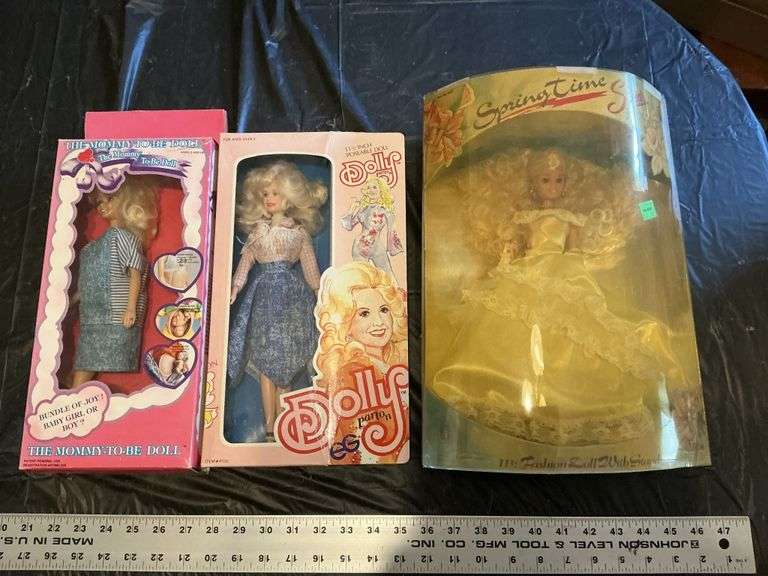 Dolly Parton, Mommy to be doll & Springtime doll - Legacy Auction Company