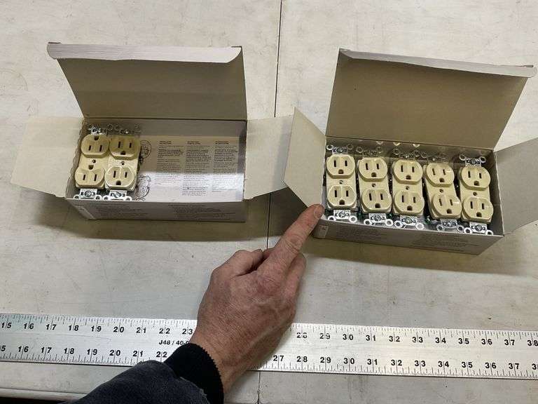 17- commercial grade 20 amp outlets - Legacy Auction Company