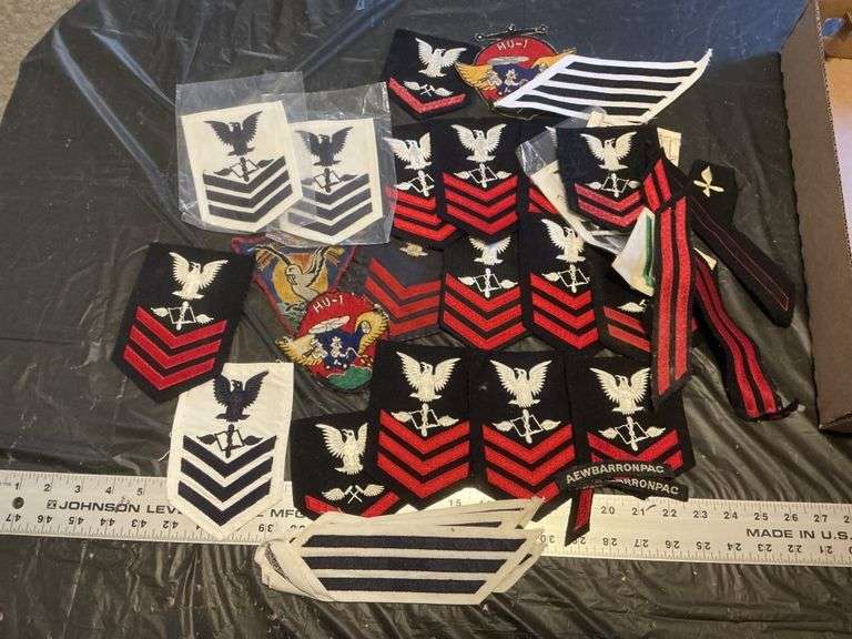 Navy patches - Legacy Auction Company