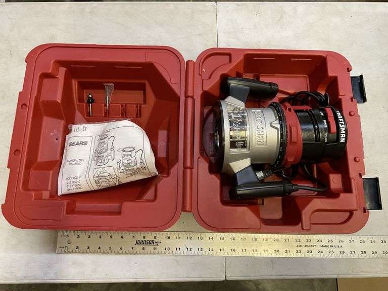 Near New craftsman 1 1/2" HP router - Legacy Auction Company
