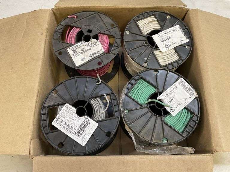 4- rolls of number 12 stranded copper wire - Legacy Auction Company