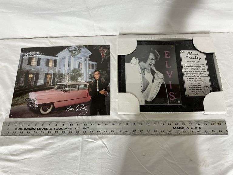 Elvis plaque/metal sign - Legacy Auction Company