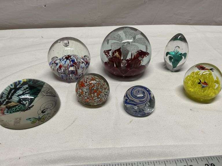 Glass paperweights - Legacy Auction Company