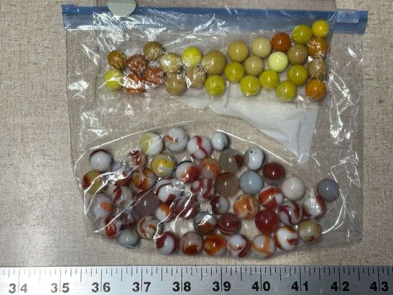 2- bags of vintage marbles - Legacy Auction Company