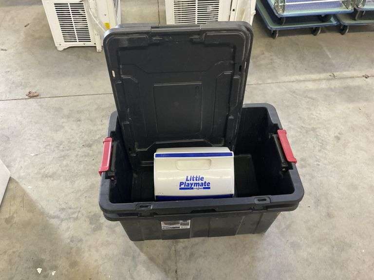 2- totes and cooler - Legacy Auction Company